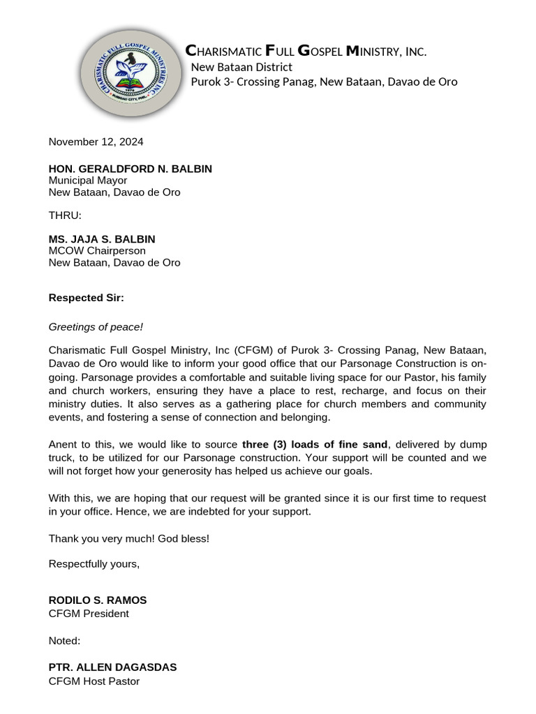 Sand and Gravel Letter | PDF | Building Materials