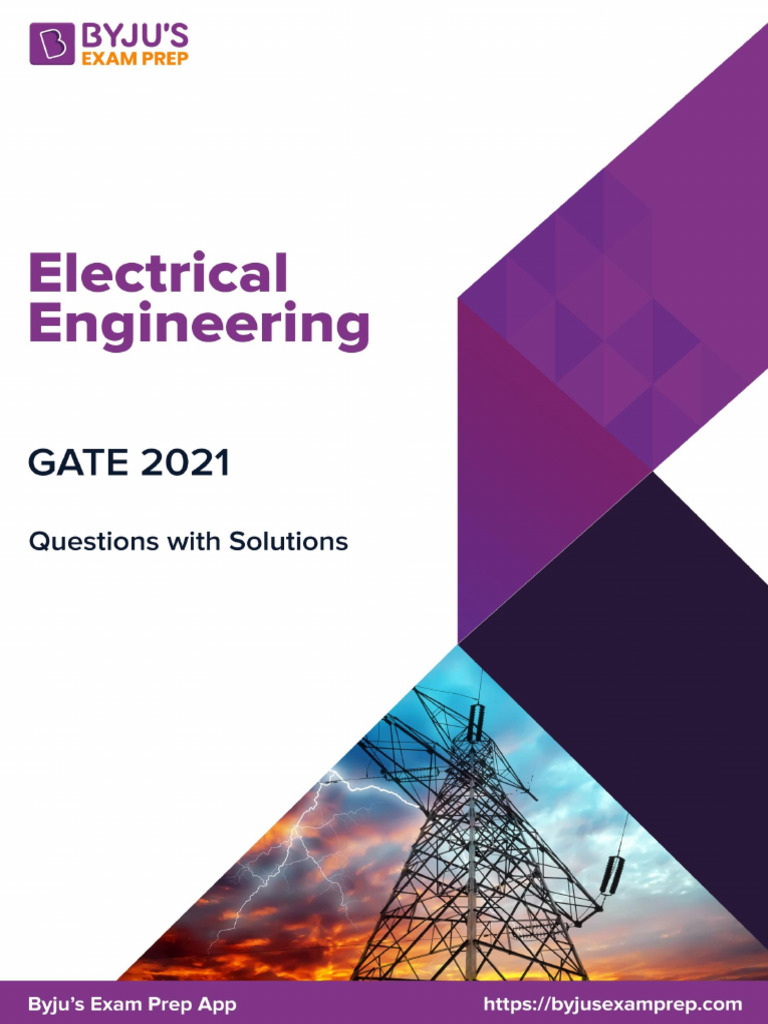 GATE 2021 EE Question Paper Solutions | PDF | Probability Density ...