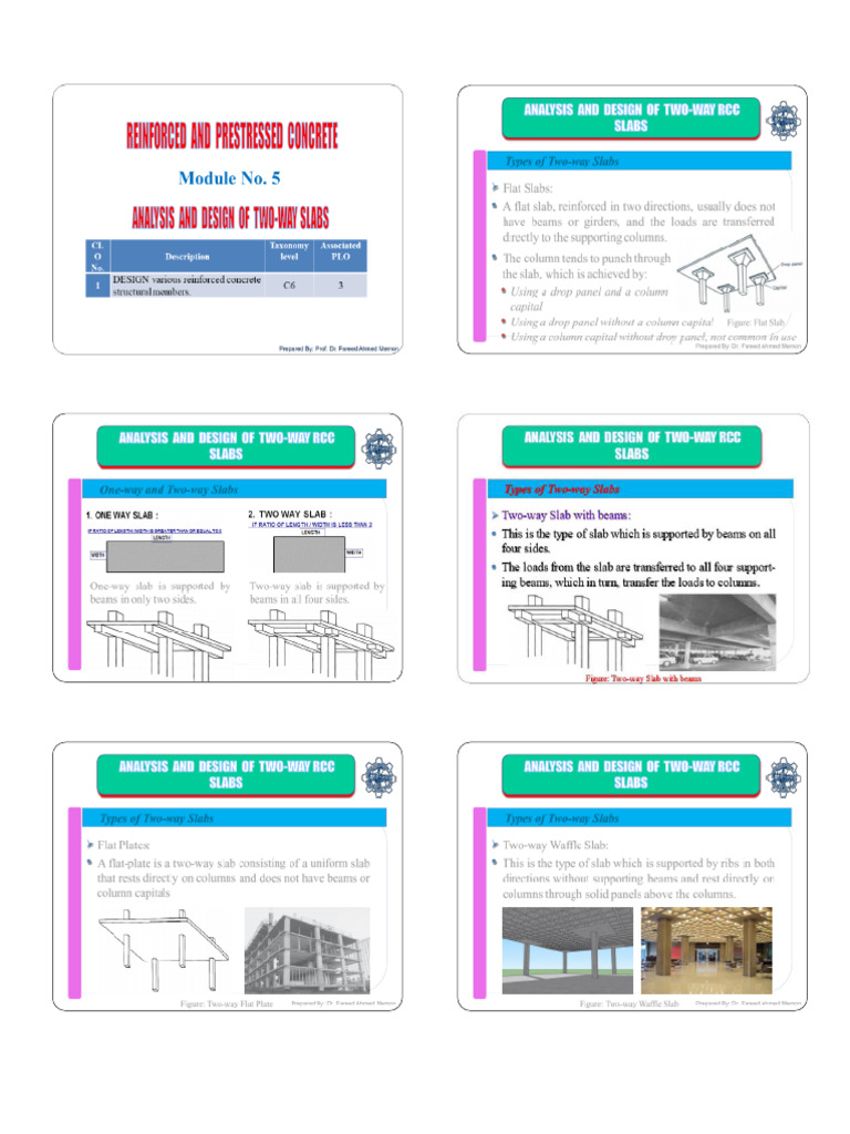 Module 5 (Analysis and Design of Two Way Slabs) | PDF | Column | Beam ...
