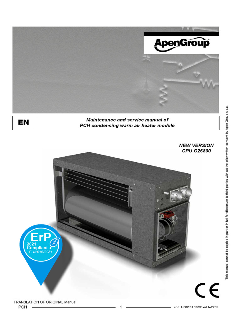 PCH Heater Maintenance Guide | PDF | Waste | Waste Management