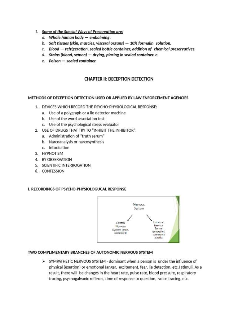 Semis (Specialized Crime With Leg Med 1) | PDF | Polygraph | Hypnosis