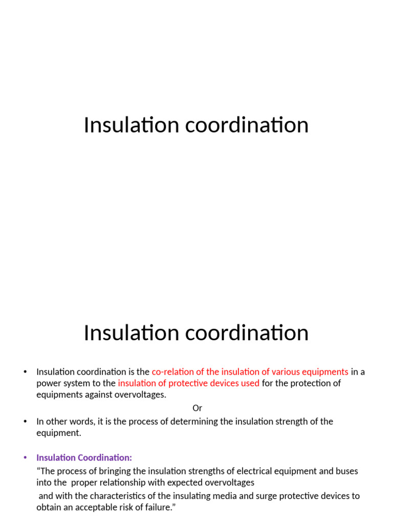 Insulation Coordination | PDF | Insulator (Electricity) | Electrical Breakdown