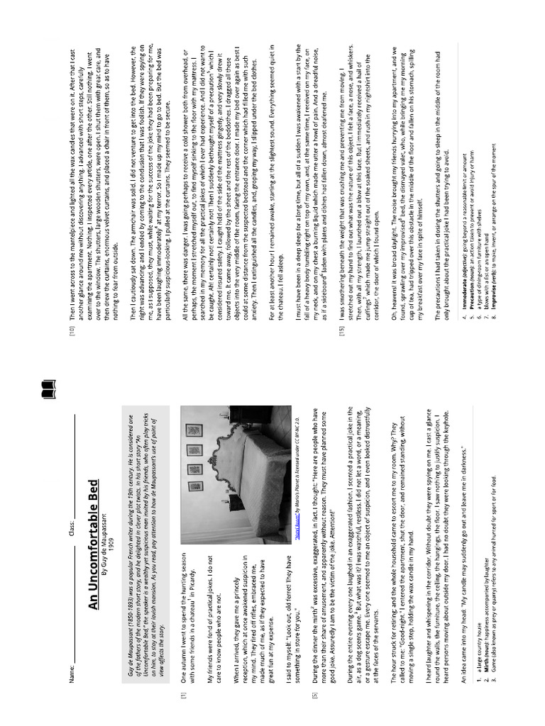 Uncomfortable Bed A4 | PDF