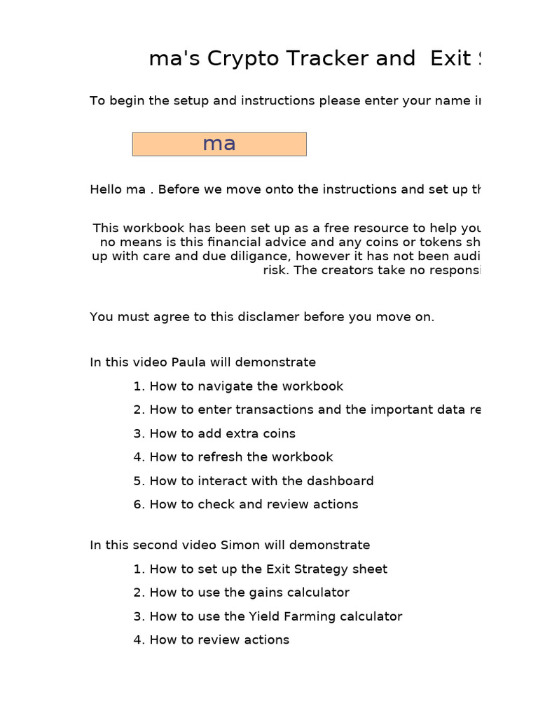 Crypto Tracker and Take Profits Strategy | PDF | Cryptocurrency ... Crypto Tracker and Take Profits Strategy | PDF | Cryptocurrency ...