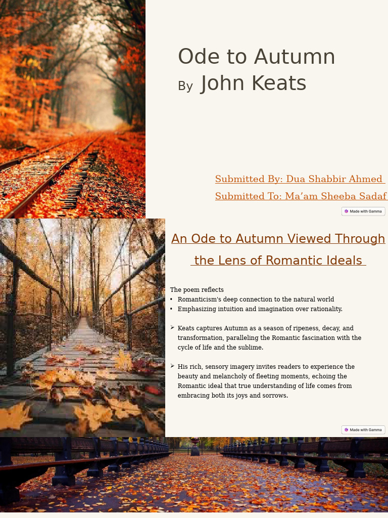 Ode To Autumn | PDF | John Keats