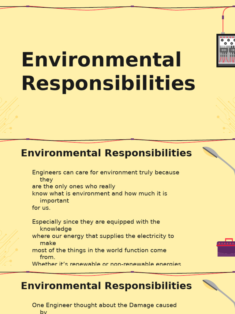 Enviromental Responsibilities | PDF