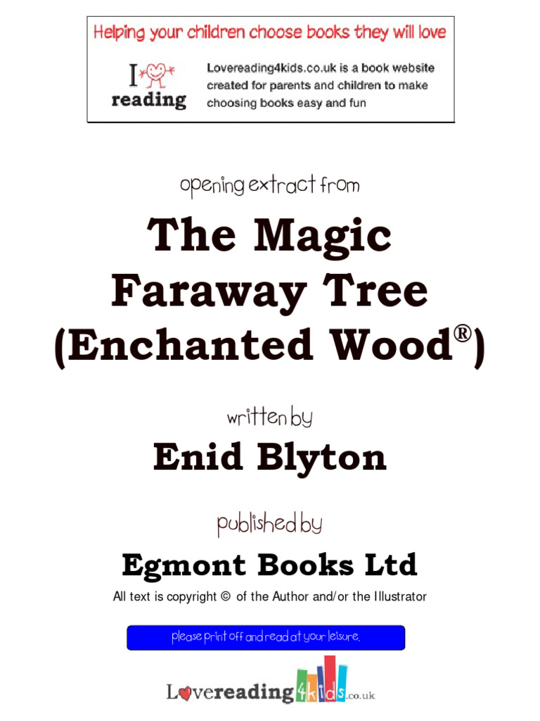 The Magic Faraway Tree Extract | PDF