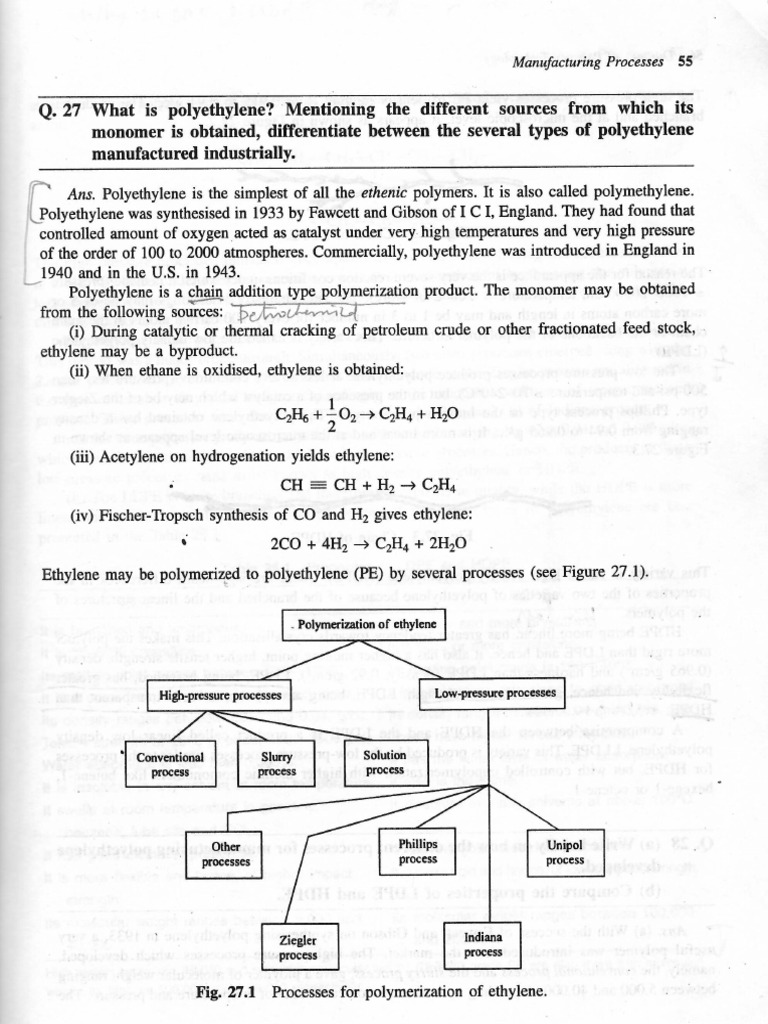 17-18 Manufacture of Polyethylene | PDF