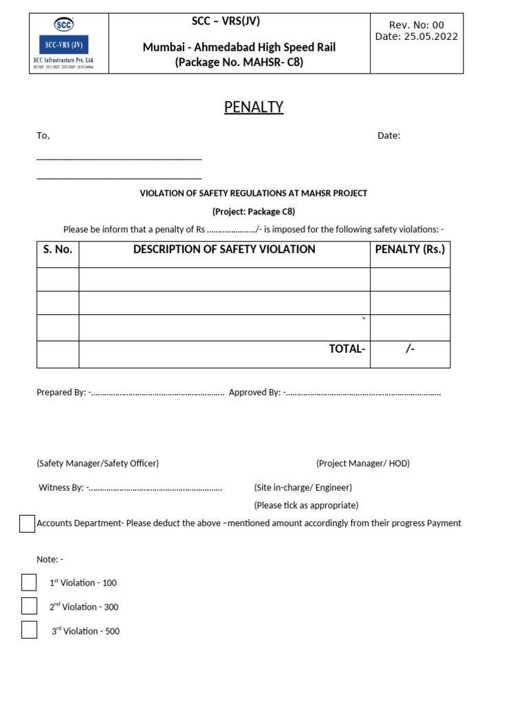 Penalty Format | PDF