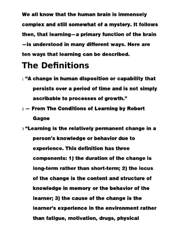 Understanding Learning Dynamics | PDF | Learning | Experience