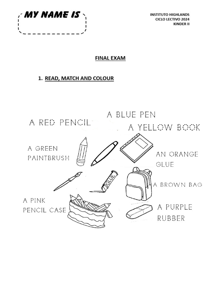 Integrative Exam KINDER II | PDF