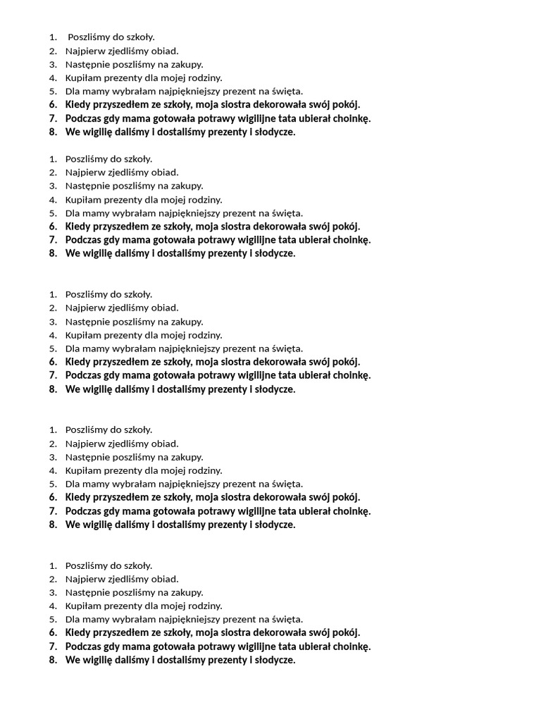 Poszliśmy Do Szkoły | PDF