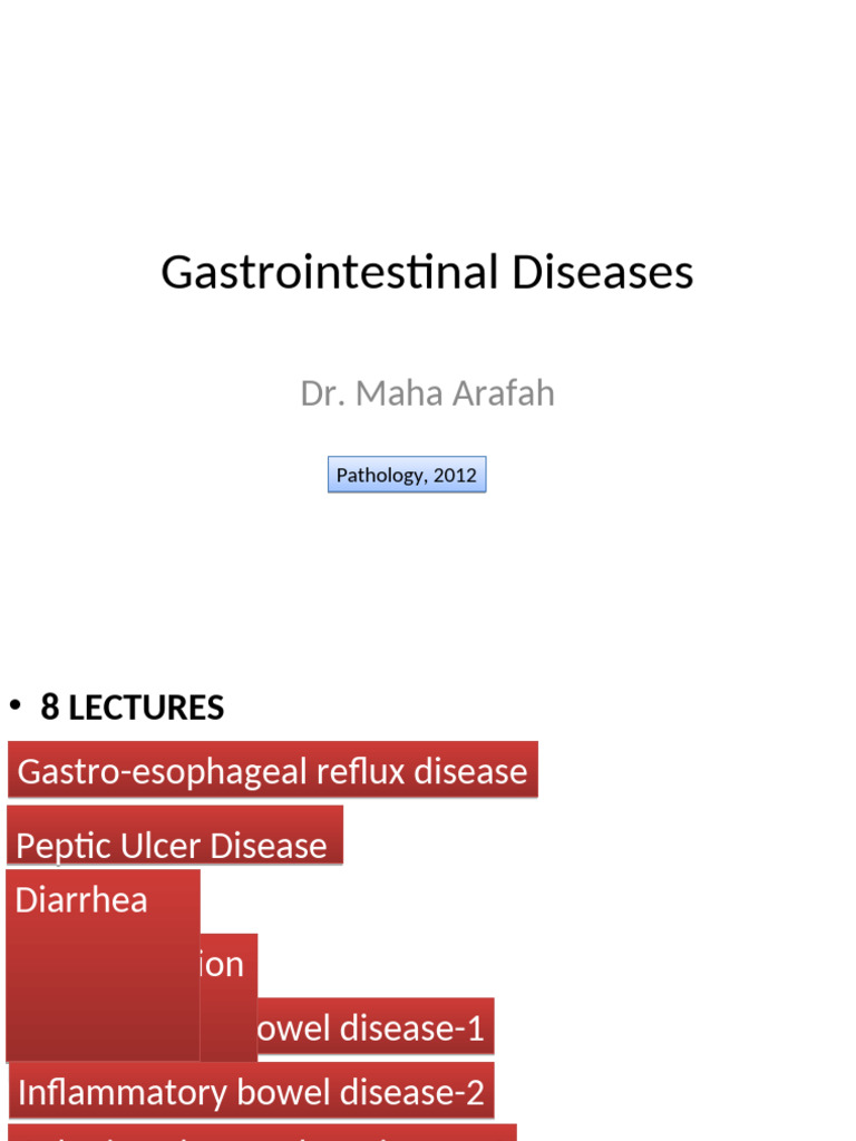 Overview Of Gastrointestinal Diseases Pdf Gastroesophageal Reflux