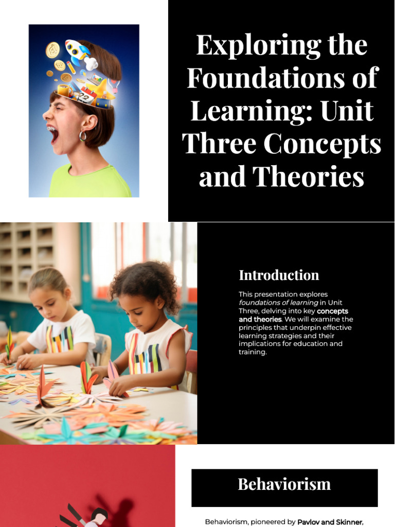 Slidesgo Exploring The Foundations of Learning Unit Three Concepts and ...