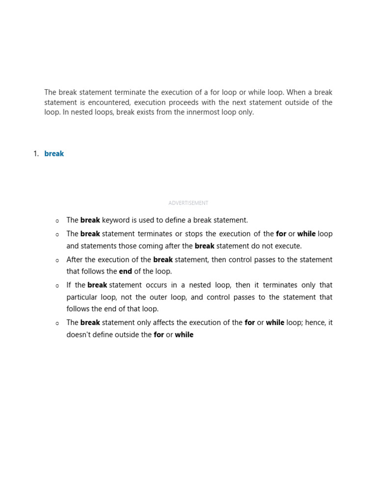 Matlab Tutor6 Break Continue | PDF | Control Flow | Matlab