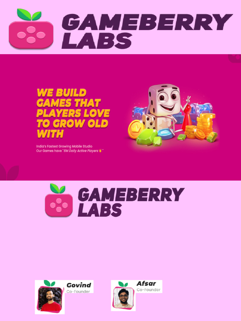Gameberry Labs PPT by Chirag | PDF | Internet | Cyberspace