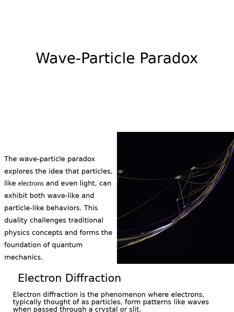 Wave-Particle Paradox | PDF
