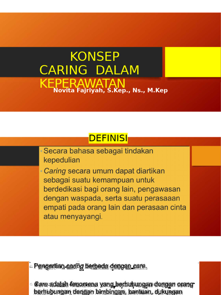 TM 1 Konsep Caring Dalam Keperawatan | PDF