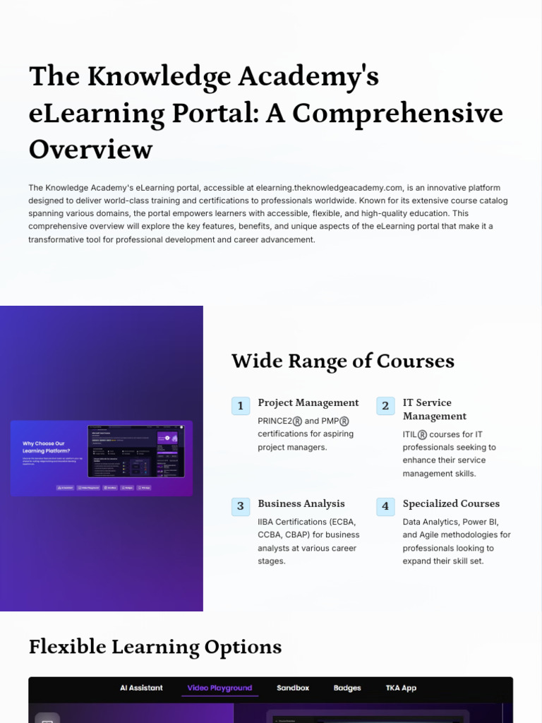 The Knowledge Academys Elearning Portal | PDF | Educational Technology ...