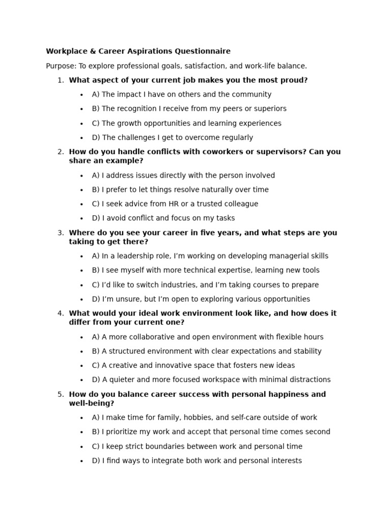 Career Motivation Assessment Tool | PDF | Motivation | Motivational