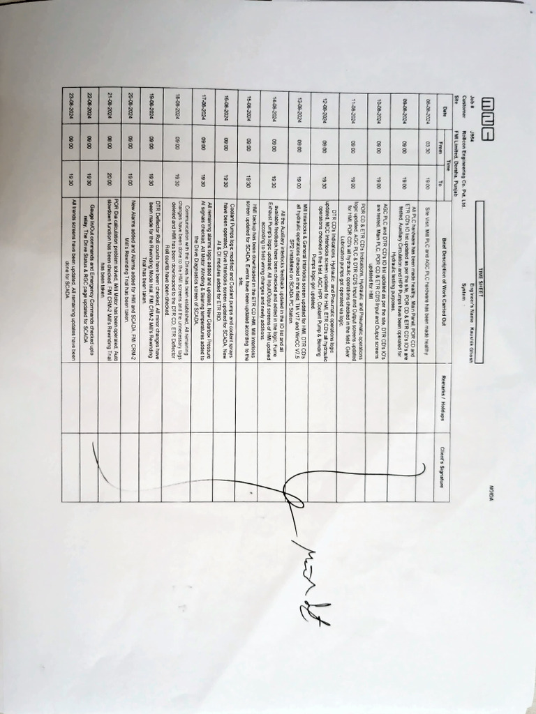 SCADA System Update Log | PDF | Programmable Logic Controller | Computer Engineering