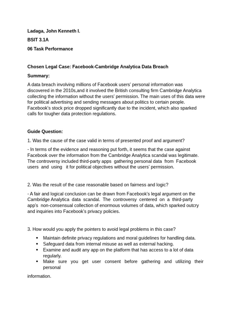 06 - Task - Performance - Prof Issue | PDF