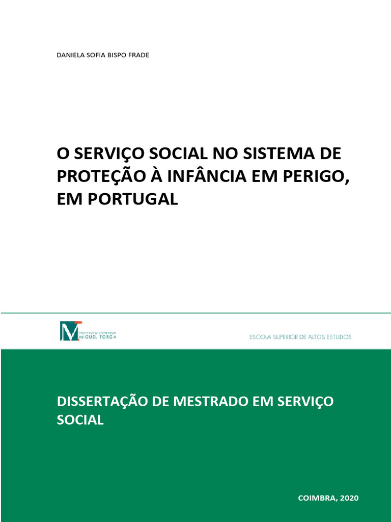 Evolução do Serviço Social em Portugal | PDF | Sociologia | Família