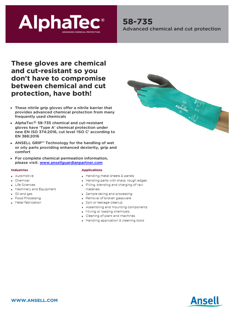 Alphatec-58-735 PDS Eu en | PDF | Glove