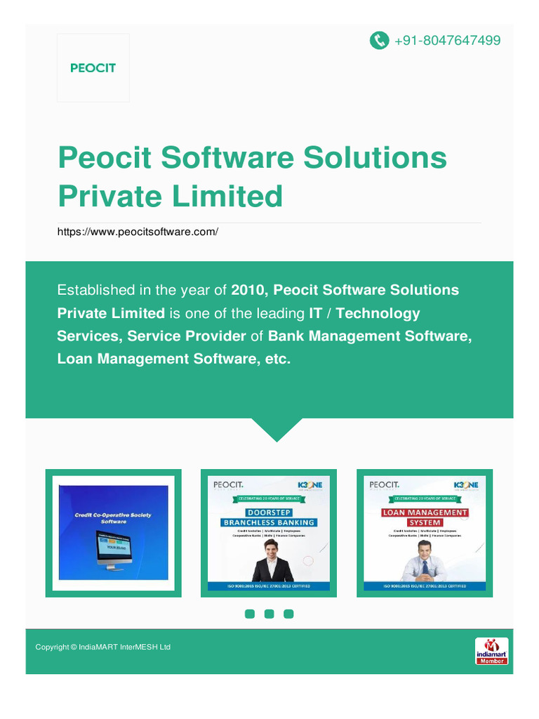 Peocit Software Solutions Private Limited | PDF | Banks | Financial ...