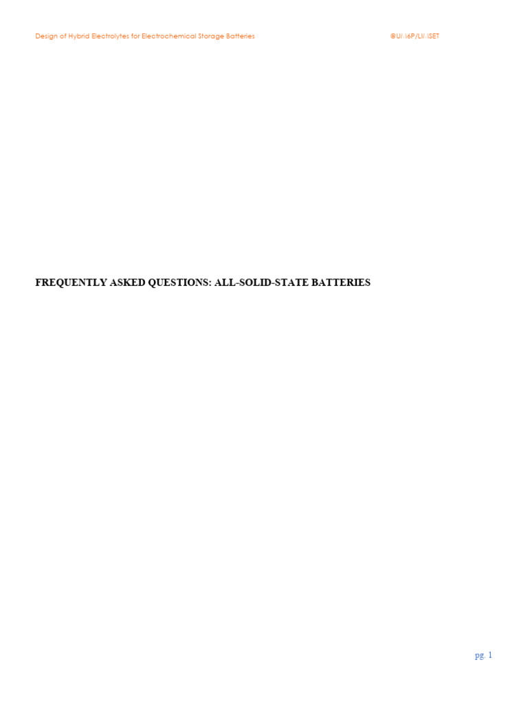 Frequently Asked Questions | PDF | Lithium Ion Battery | Electrochemistry