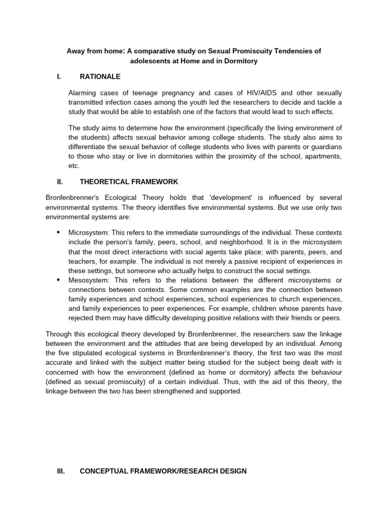 Final Proposal Sexual Promiscuity | PDF | Adolescence | Human Sexual ...