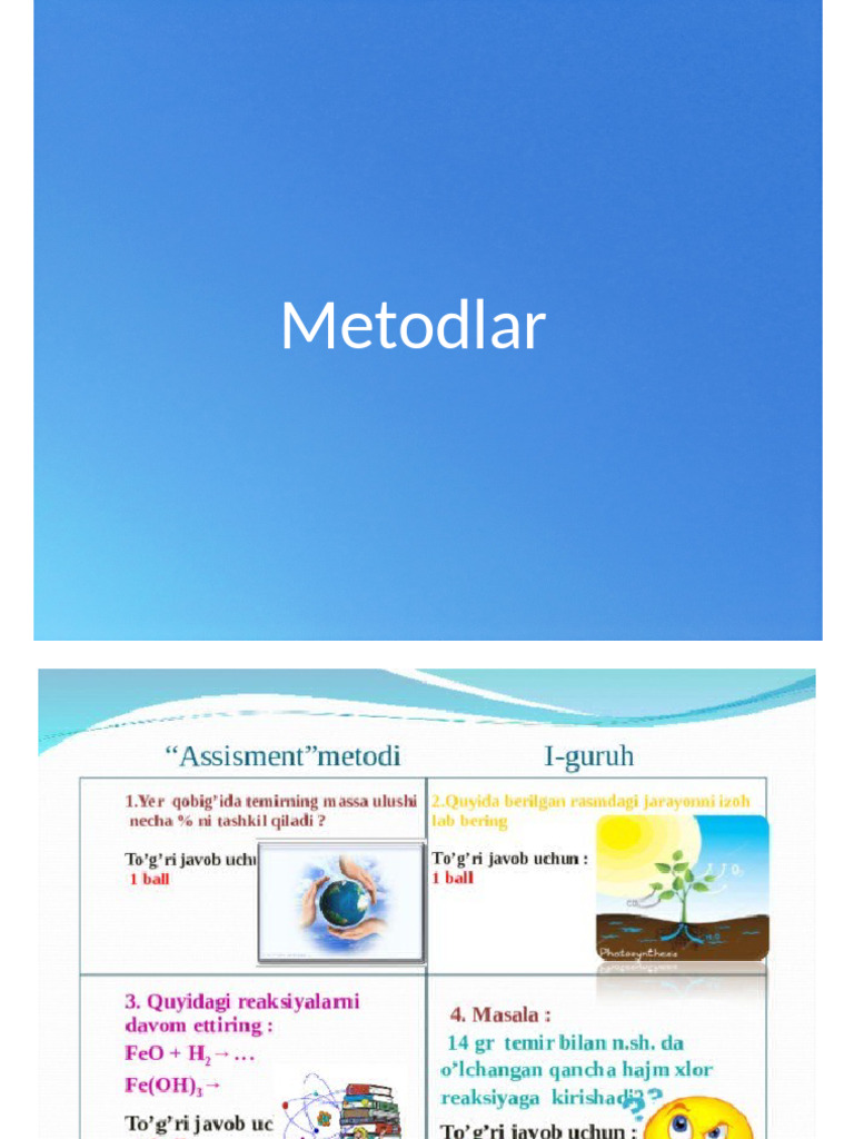 Metodlar | PDF