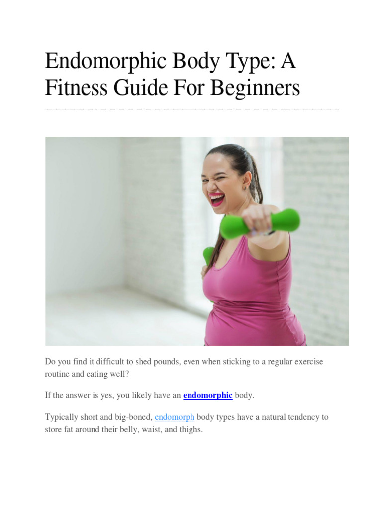 Endomorphic Body Type A Fitness Guide Fo | PDF | Aerobic Exercise ...
