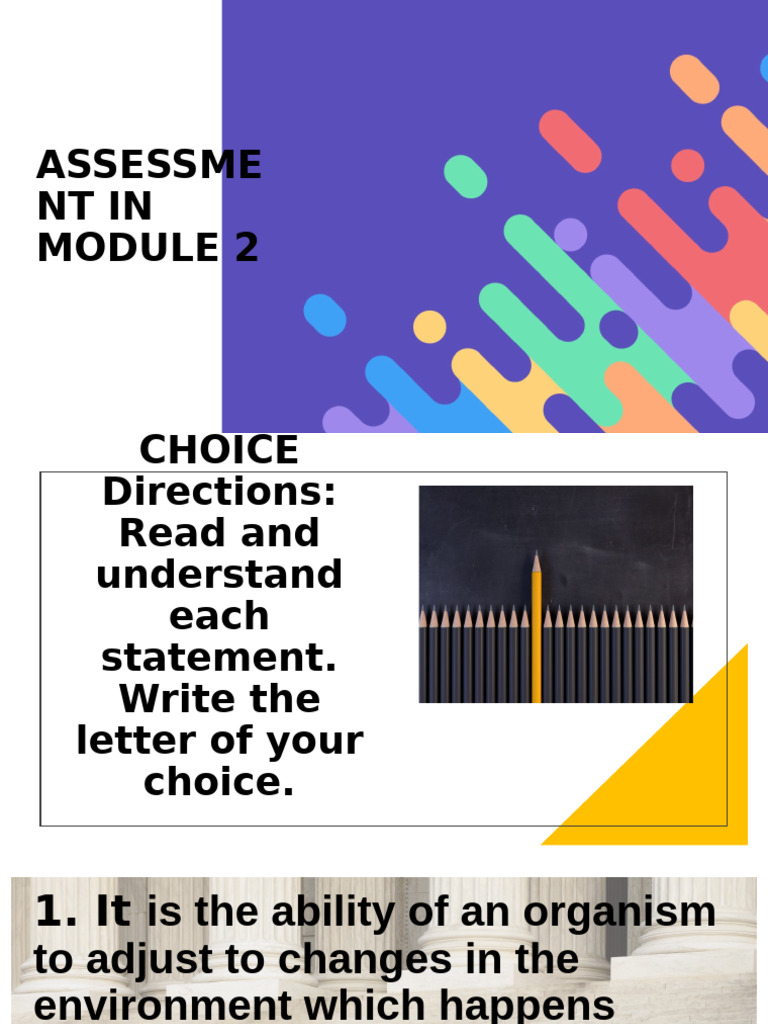 Assessment in q2 Module 2 | PDF | Seed | Natural Environment