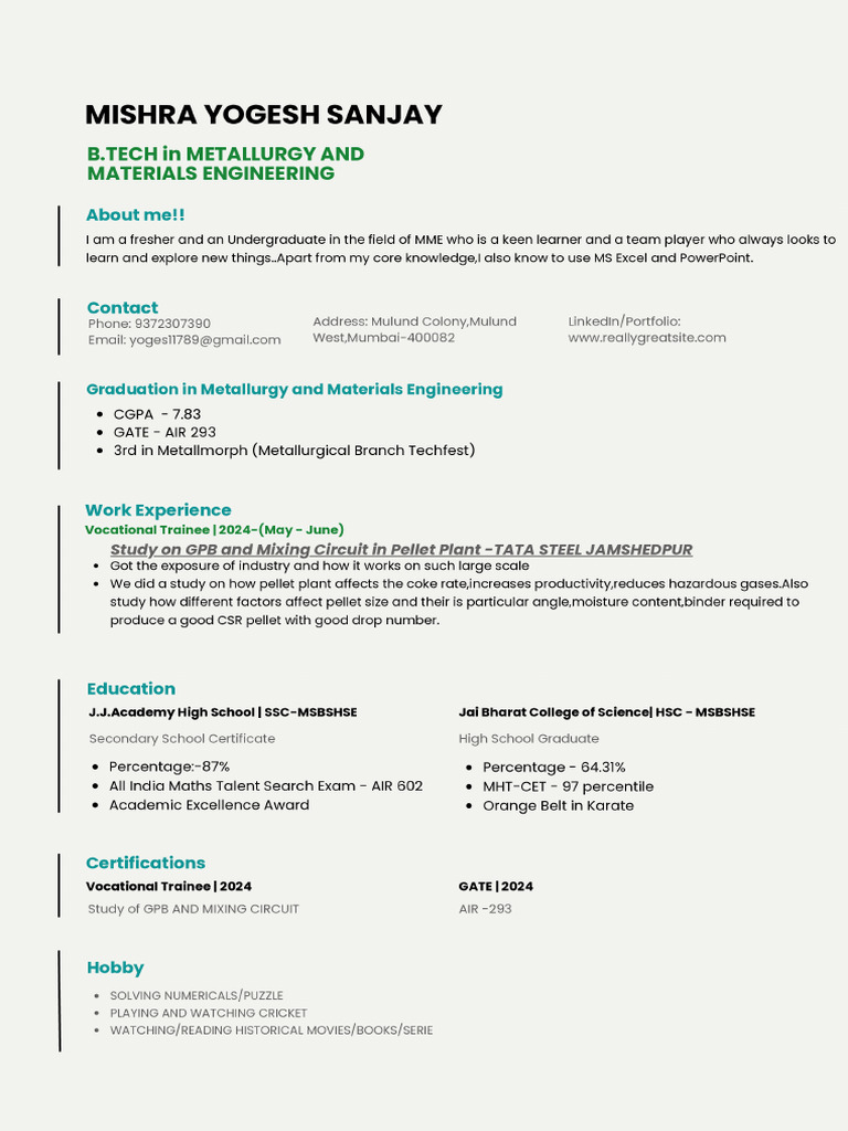 Yogesh MME | PDF