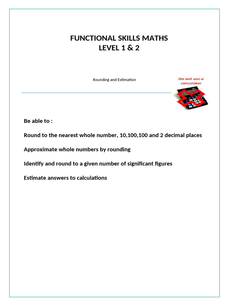 Rounding and Estimating Tes | PDF | Significant Figures | Numbers