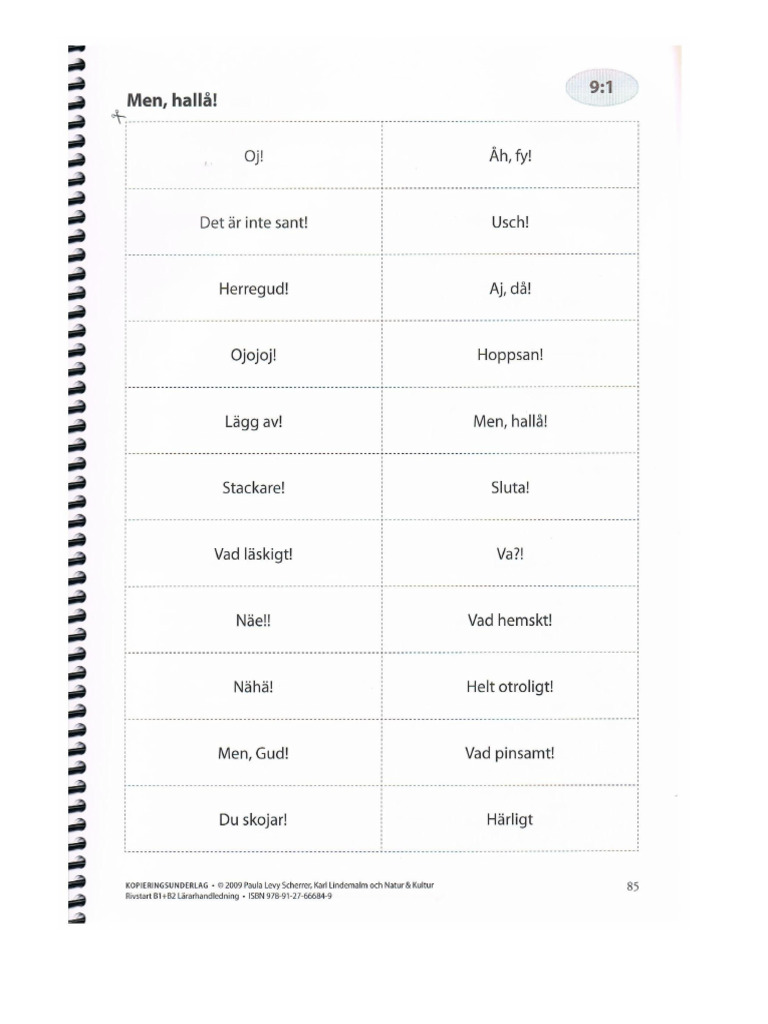 Svensk - Utrap | PDF