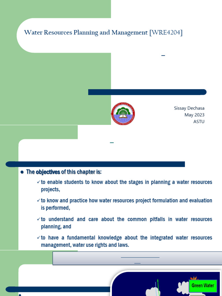 Chapter 3 - Planning Water Resources Projects | PDF | Water Resources | Feasibility Study