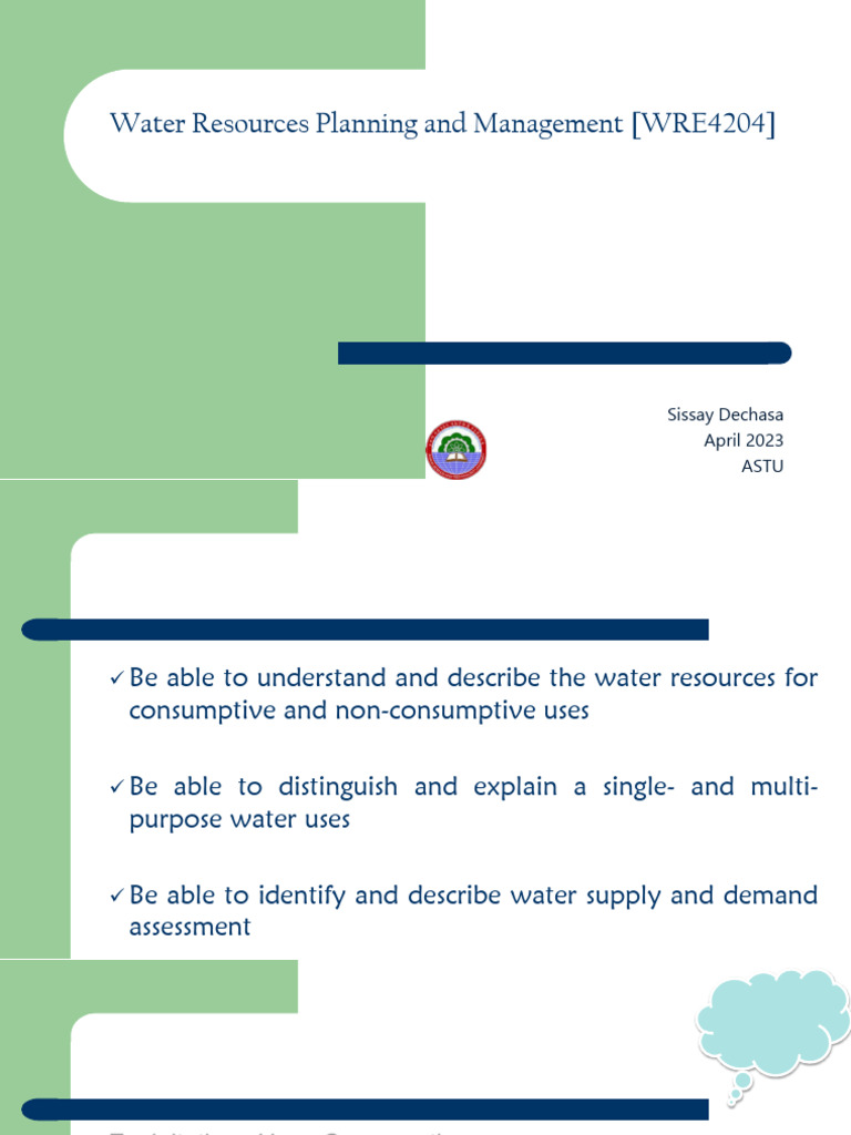 Chapter 2 - Water Resources Utilization | PDF | Water Resources | Water
