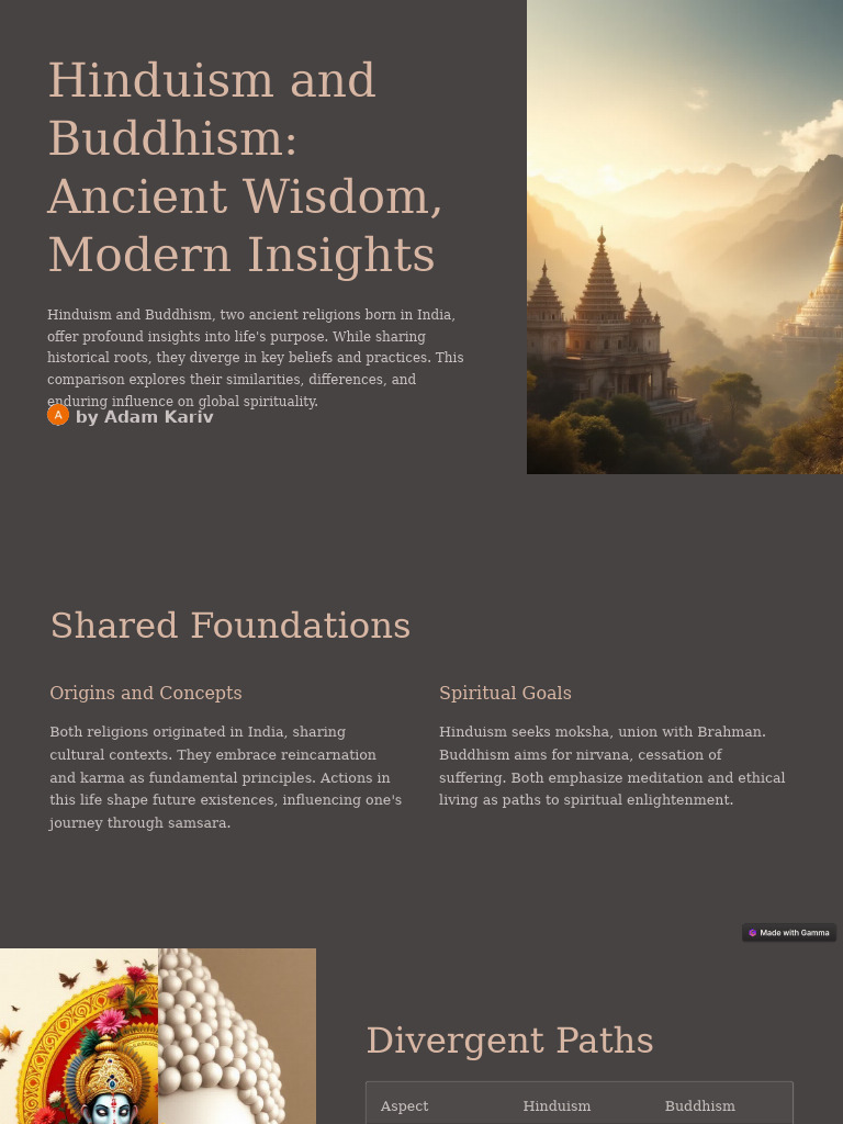 Hinduism vs Buddhism: Key Insights | PDF | Moksha | Spirituality