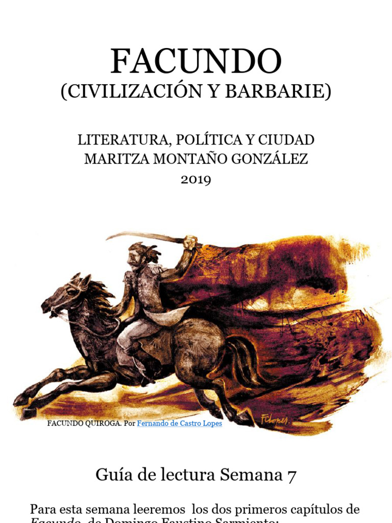 Guía de Lectura FACUNDO | PDF