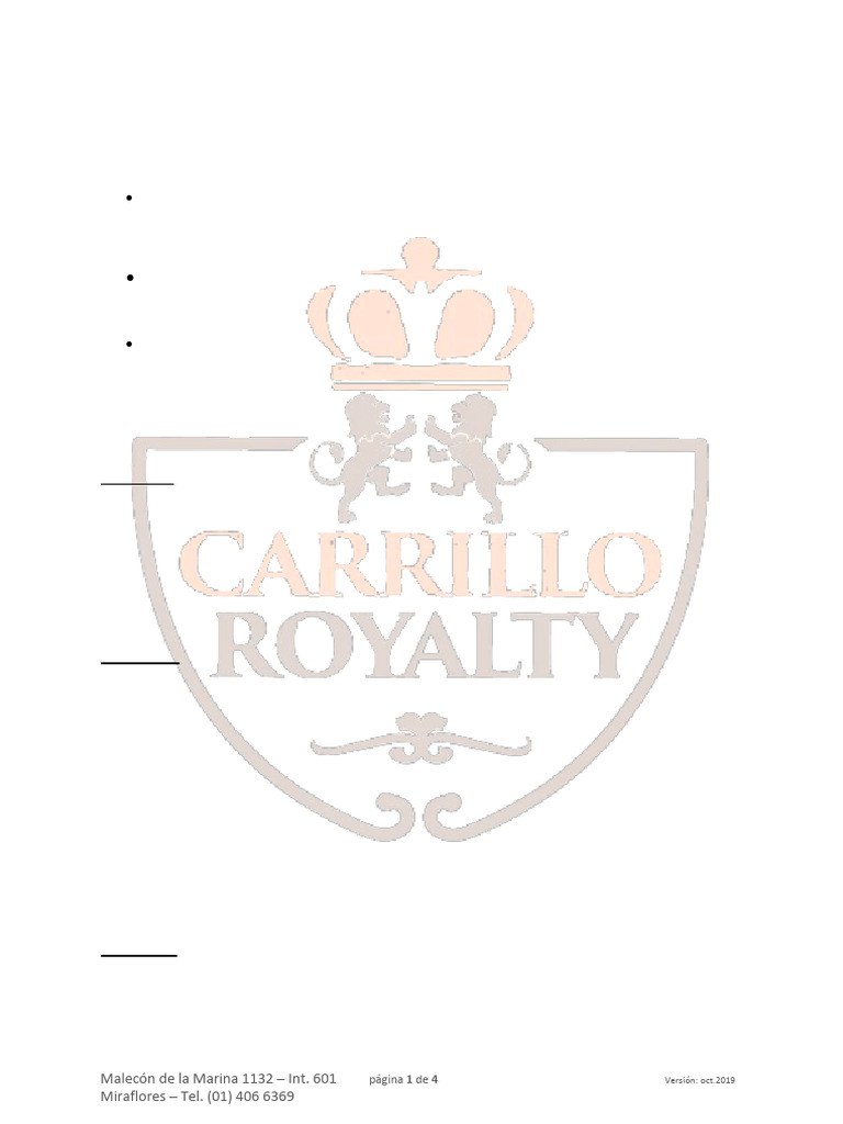 Grupo S.A.C.: Carrillo Royalty | PDF | Bancos
