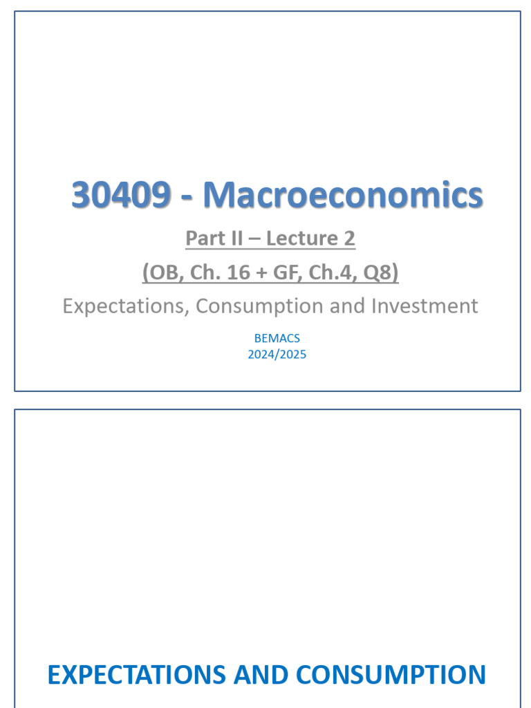 Intertemporal Consumption & Investment | PDF | Consumption (Economics ...