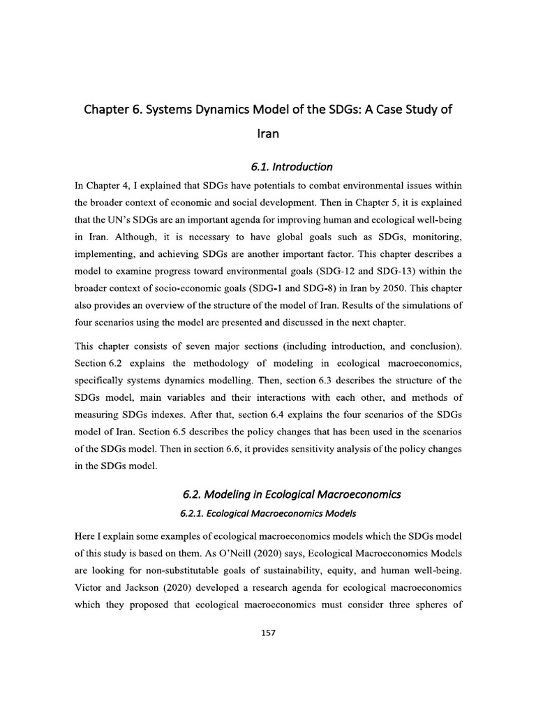 Chapter 6 - Systems Dynamics Model of The SDGs - A Case Study of | PDF
