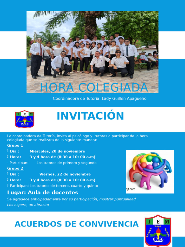 Hora Colegiada 20 de Noviembre | PDF