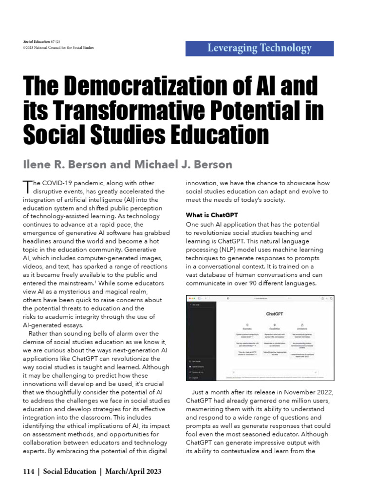 The Democratization of Ai | PDF | Artificial Intelligence | Intelligence (AI) & Semantics