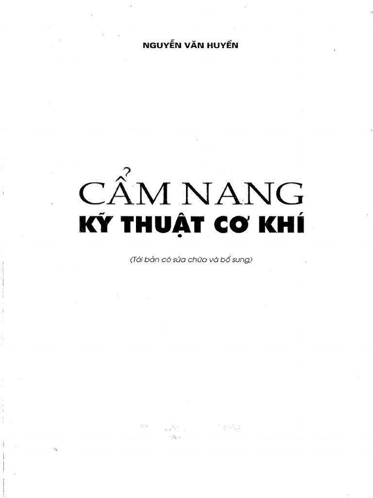 2409 - Cam Nang Ky Thuat Co Khi | PDF
