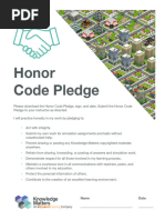Student Honor Pledge Examples | PDF | Plagiarism | Social Institutions