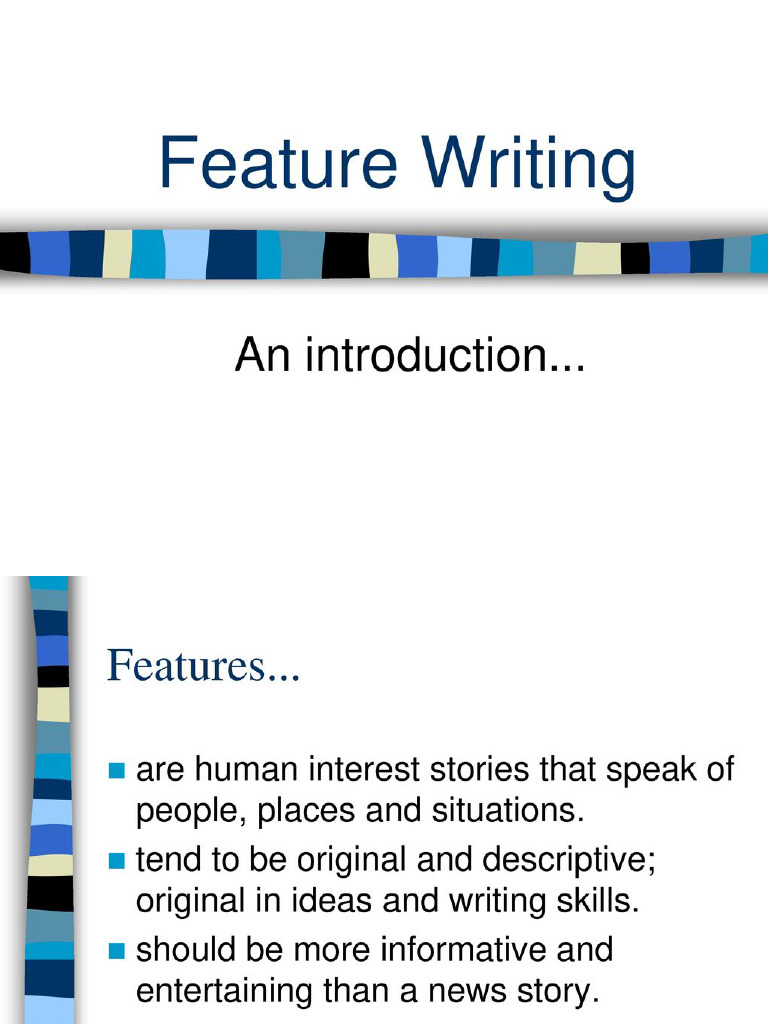 Feature Writing | PDF