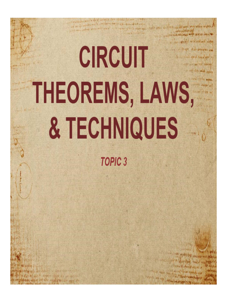 KVL, KCL, Nodal and Mesh Analysis | PDF | Series And Parallel Circuits ...